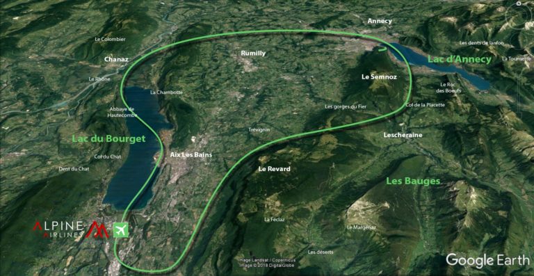 The Lakes of Le Bourget and Annecy - Alpine Airlines